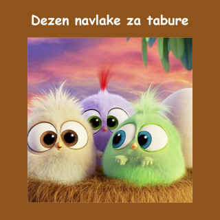 Tabure sa drvenim nogarama - Angry Birds