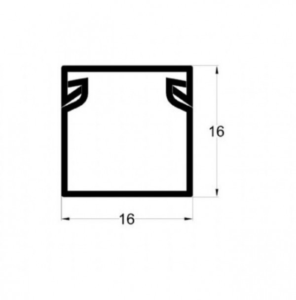 Kanalica ME-16x16mm 2m samolepljiv kablovski kanal PVC