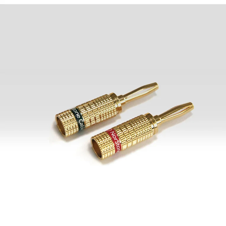 NorStone Banana Plugs Gold set od 4