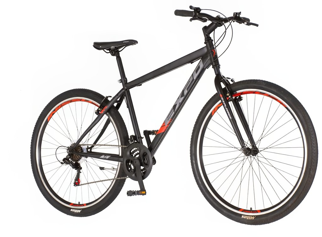 BICIKL MTB EXPLORER NORTH 29" 19" V-BRAKE 18 BRZINA 170-185CM (L) CRNO CRVENI