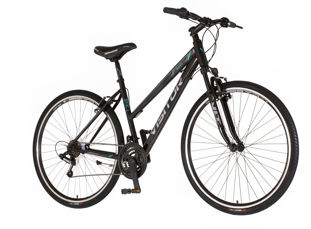 BICIKL TOUR VISITOR TOUR 28" AMORTIZER 19" V-BRAKE 18 BRZINA 167-192CM (L/XL) CRNO TIRKIZ
