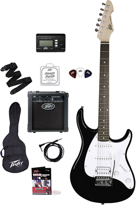 Peavey Raptor Plus Stage pack Black električna gitara + pojačalo + pribor