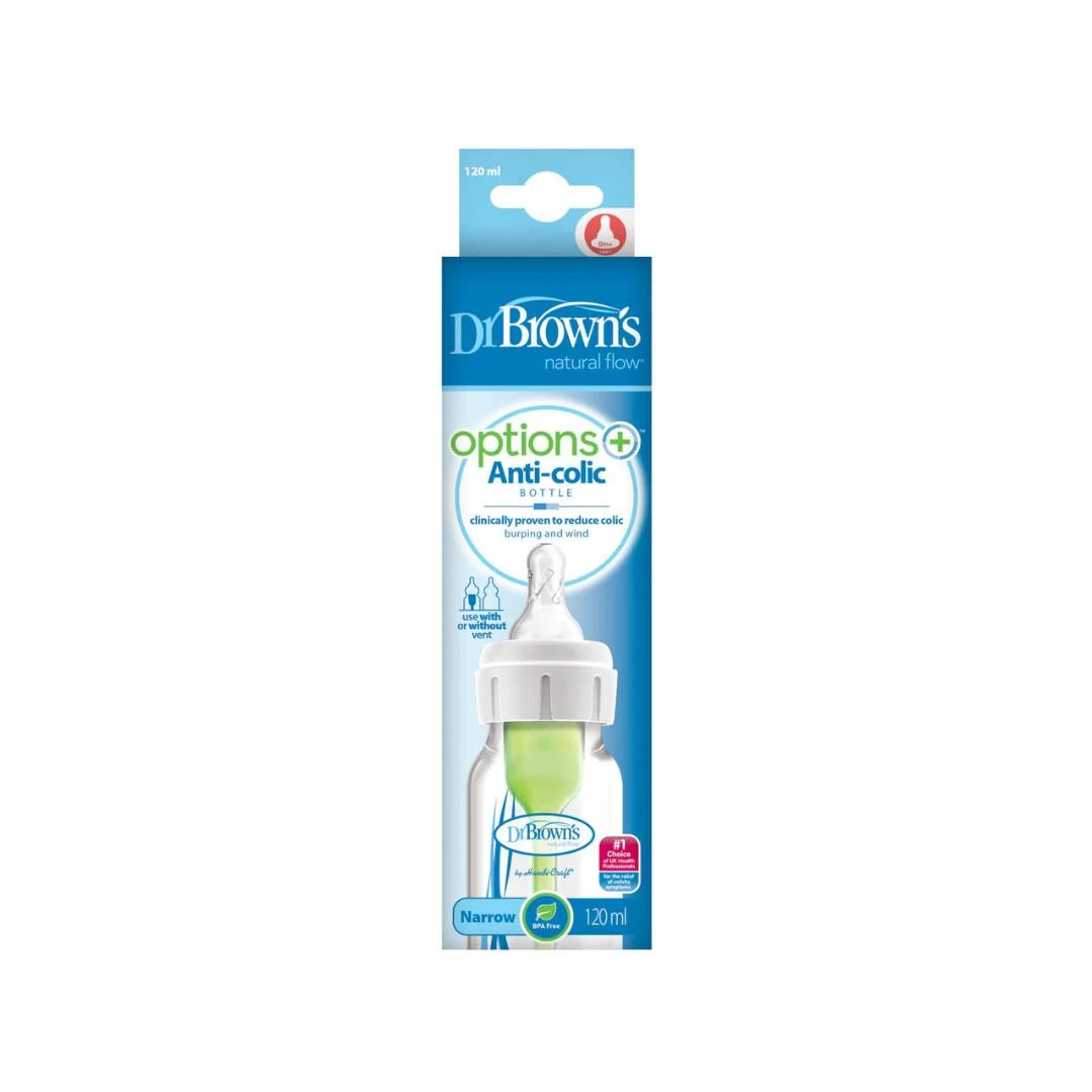Dr Brown's Flašica Plastična Standard Options+ Anti-Colic Narrow 120 mL