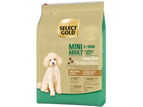 Select Gold Sensitive Mini Adult jagnjetina i pirinač 4 kg