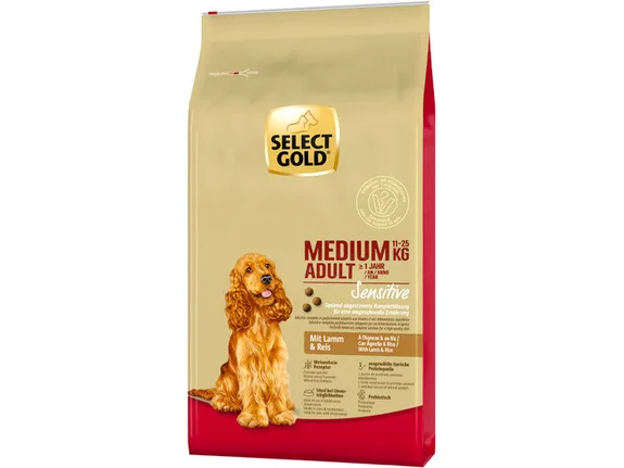 Select Gold Sensitive Medium Adult jagnjetina 4 kg
