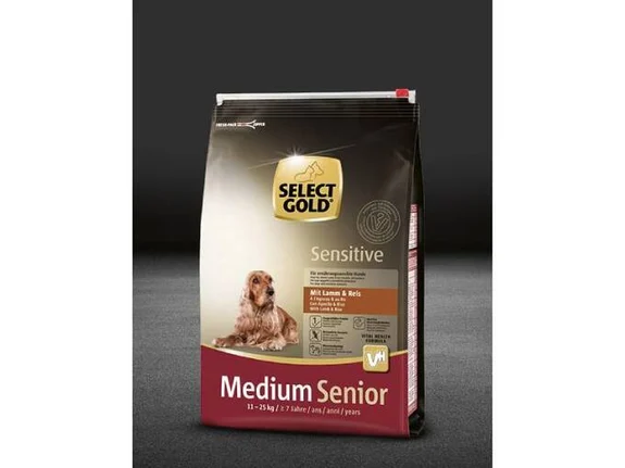 Select Gold Sensitive Medium Senior jagnjetina i pirinač 4 kg