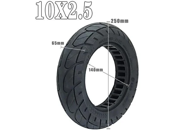 Puna guma 10*2.5 in za Xiaomi trotinet M365/ Pro 1/ Pro 2/ Mi3/1S (T2)