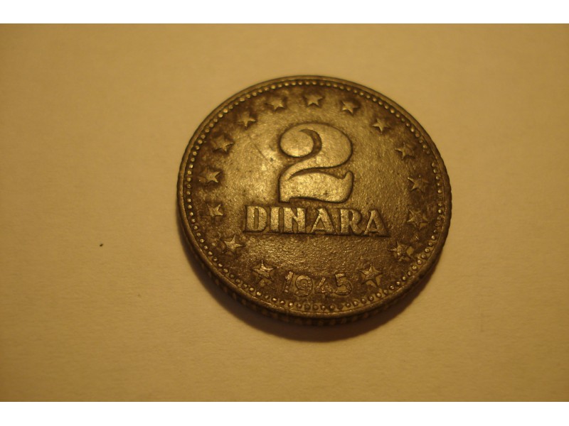 JUGOSLAVIJA - 2 DINARA - 1945