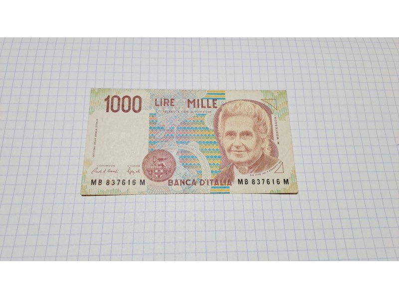 ITALIA 1000 LIRA 1990 GODINA