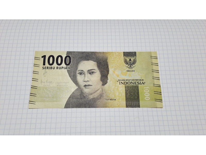 INDONEZIJA 1000 RUPIAH 2021 GODINA *UNC*