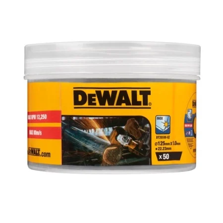 DeWalt DT20598 abrazivna rezna ploča za INOX, 50 komada, 125 x 22,23 x 1,0 mm ( DT20598 )