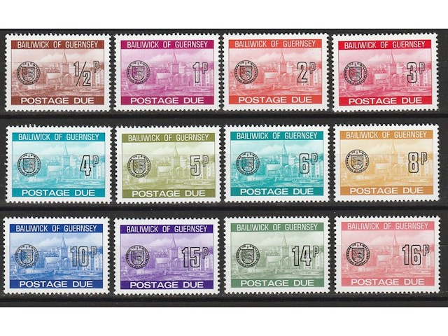 Gernzi, Guernsey - 1977-1980 - Postage Due - MNH