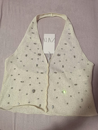 Zara bluza kristalima odg za M