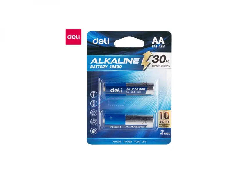 BATERIJE ALKALNE DELI AA LR6 1/2 E18500