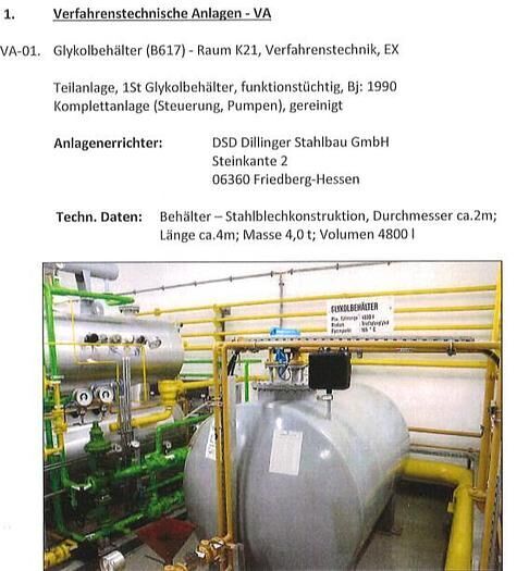 DSD Dillinger Glycol Tank industrijski rezervoar