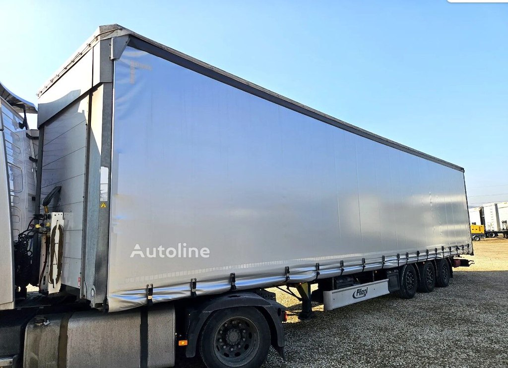 Fliegl SDS MEGA Coil mulda Curtainsider Semi-trailer poluprikolica sa kliznom ceradom