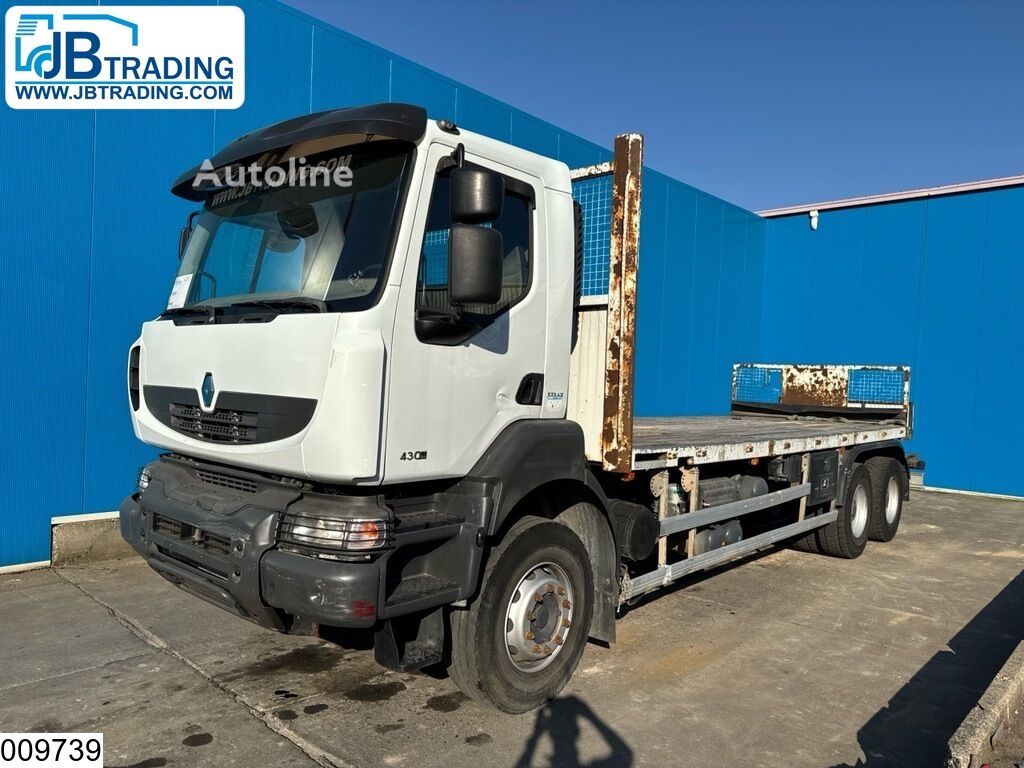 Renault Kerax 430 Dxi 6x4, EURO 5, Steel suspenion kamion s ravnom platformom