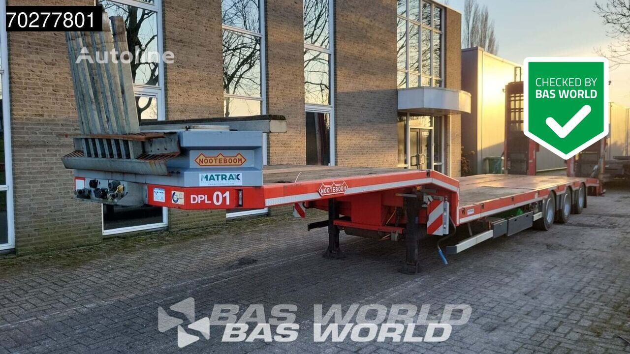 Nooteboom OSD 48 03V L 3 axles TÜV 11/25 Ausziebahr 600cm Lenkachse RAMPS poluprikolica sa niskom platformom