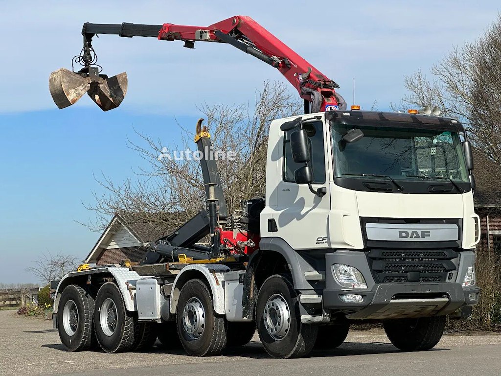 DAF CF 440 FAD 8x4 !!Z-KRAAN/HAAK!! EURO6!!MANUEL!!2017!!ZERO-EMISSI kamion rol kiper