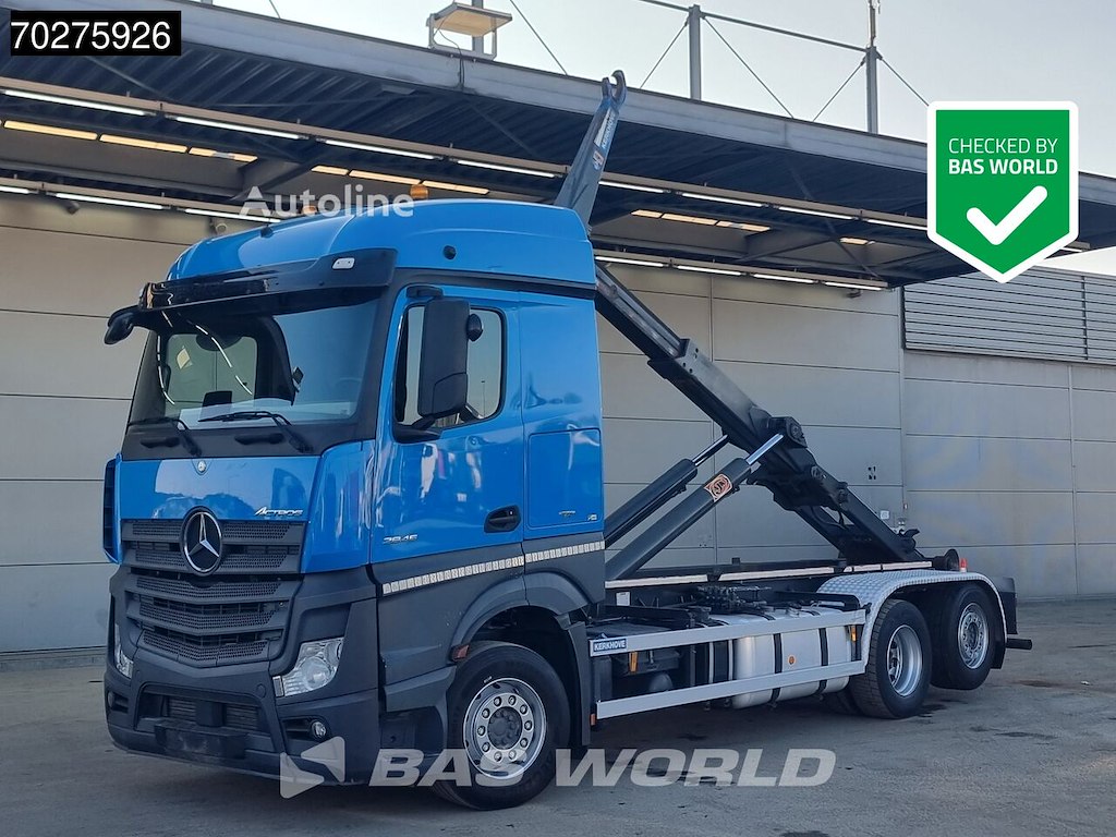 Mercedes-Benz Actros 2845 6X2 25tons AJK hooklift Automatic Liftachse Euro 6 kamion rol kiper