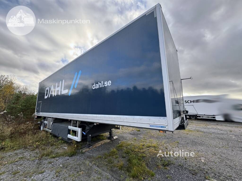 HFR 1 axlad semitrailer med truck! furgon poluprikolica