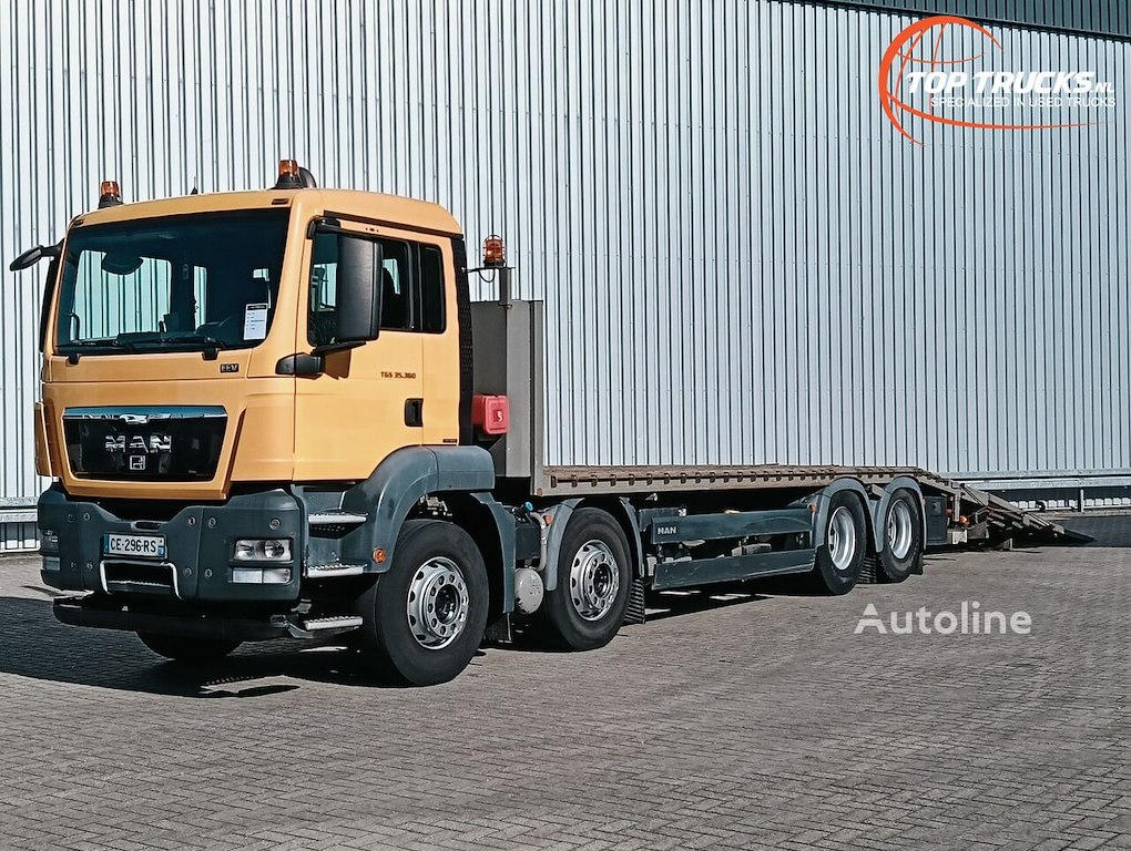 MAN TGS 35.360 8x2 - Machine transporter, Oprijwagen, afsleepwagen 6 šlep auto < 3.5t