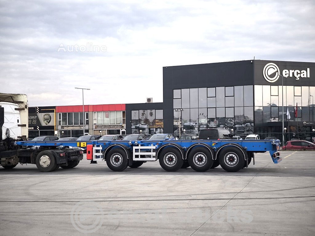 Nova Cangüller Treyler NEW 2025 PILOT 4 AXLE CONTAINER CARRIER TRAILER prikolica za kontejnere