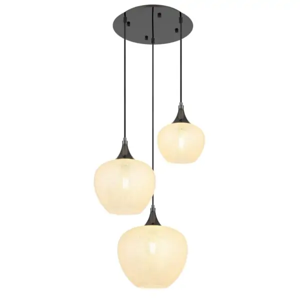 Lusteri i Visilice | Globo Maxy 15548-3HK – Crna