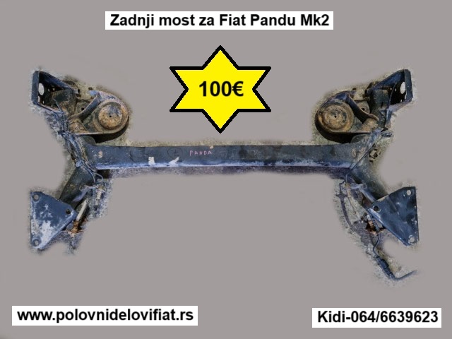 Zadnji most za Fiat Pandu Mk2