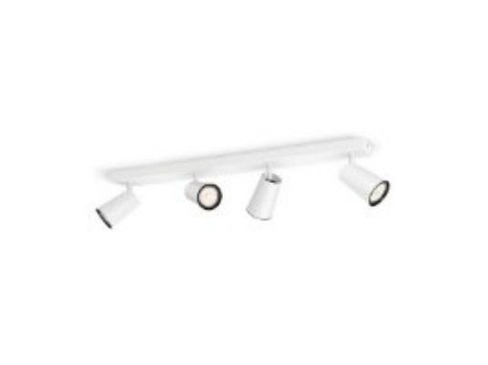 Philips zidna lampa, spot, 4xGU10, bela