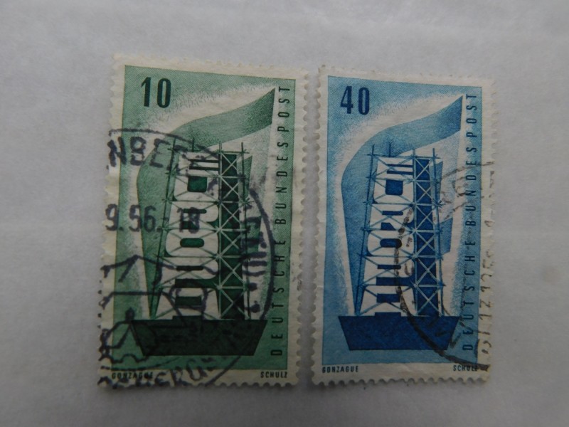 DEUTSCHE BUNDESPOST 1956 KOMPLET SERIJA
