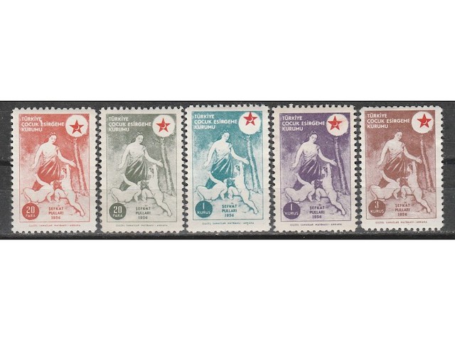 Turska-1956-Society for the Protection of Children-MNH