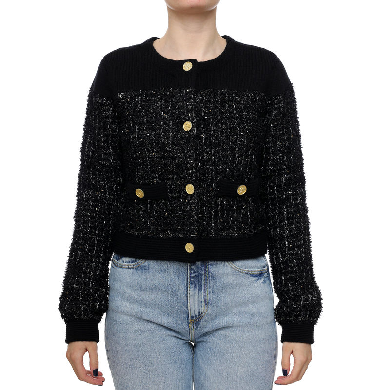 Ženski džemper Karl Lagerfeld Boucle knit cardigan