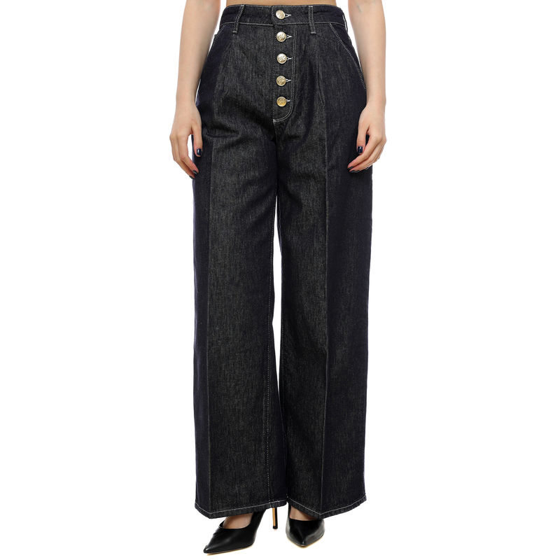 Ženske farmerke Karl Lagerfeld Button denim pants