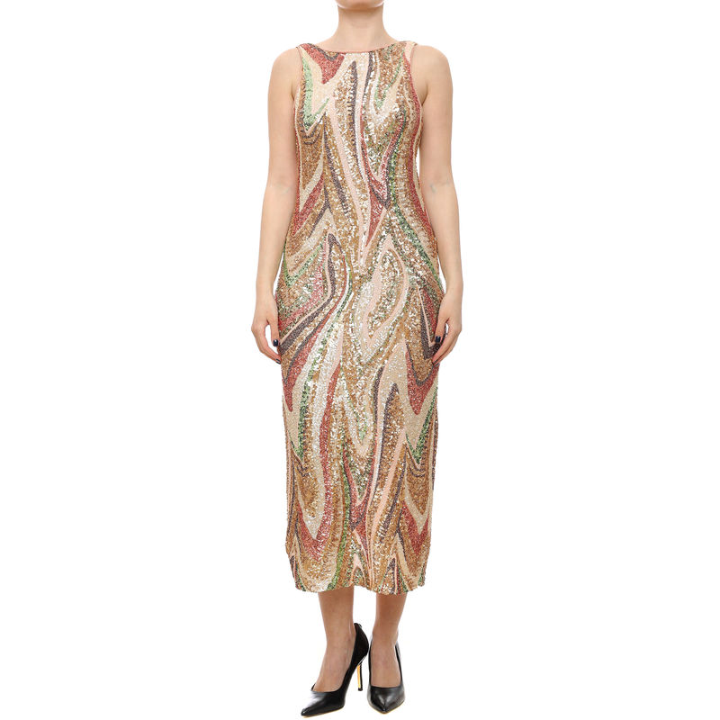 Ženska haljina Lola By Maite Long Dress With Sequins