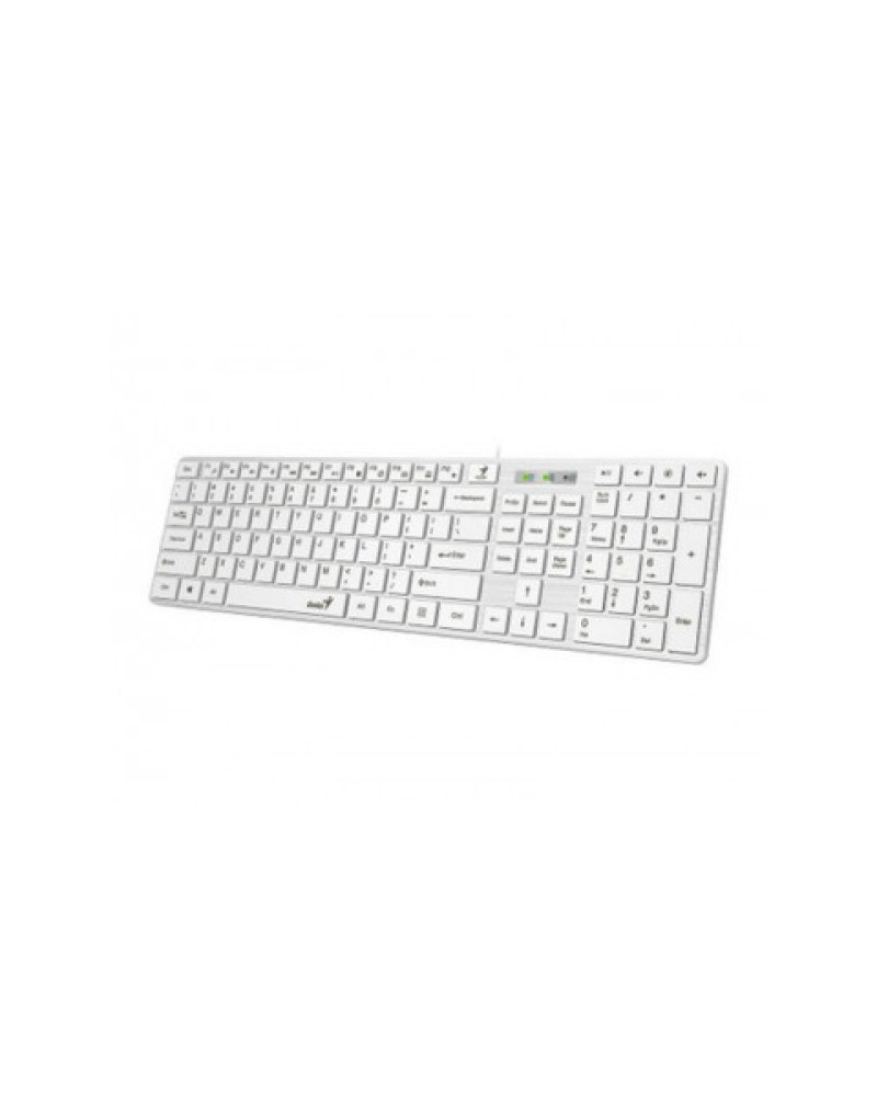 Tastatura USB Genius SlimStar 126 YU bela