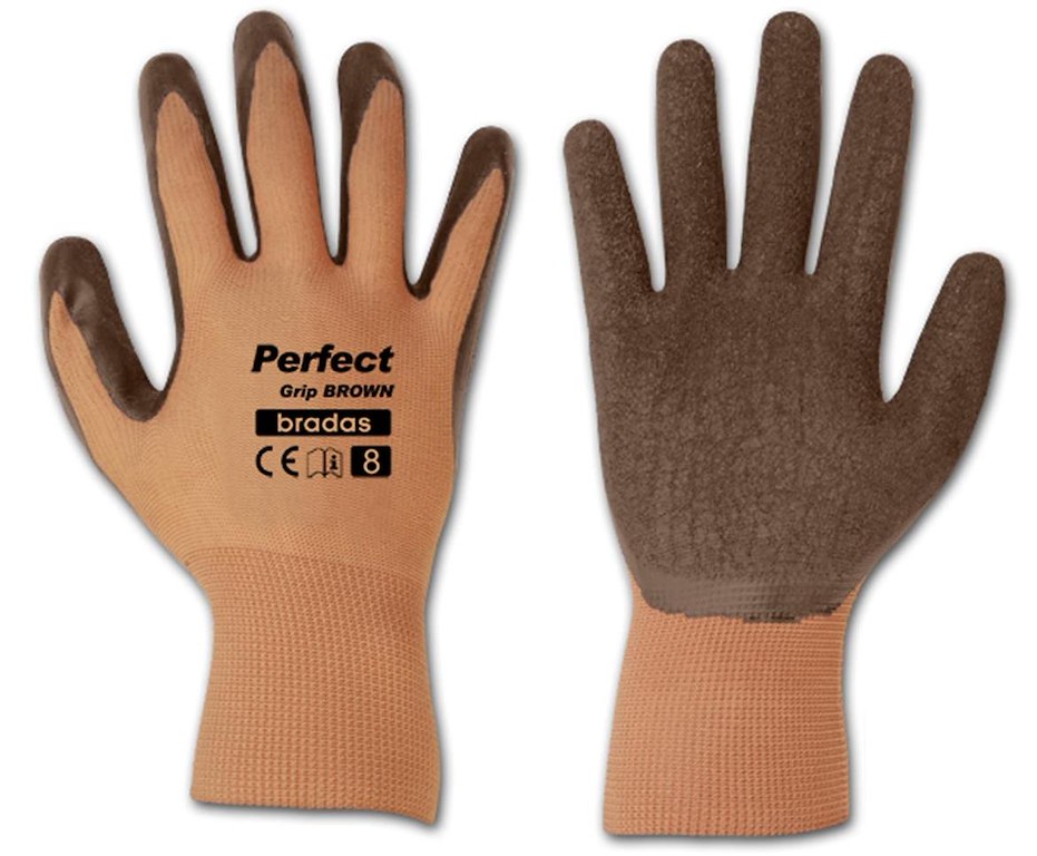 Zaštitne rukavice PERFECT GRIP BROWN velicina 8