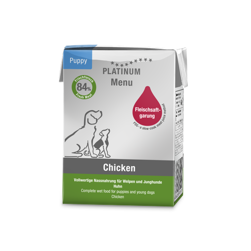 Platinum Menu Puppy Chicken 185 g