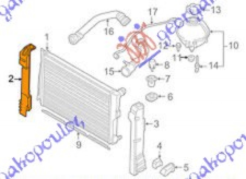 NOSAC HLADNJAKA VERTIKALNI PLASTICNI