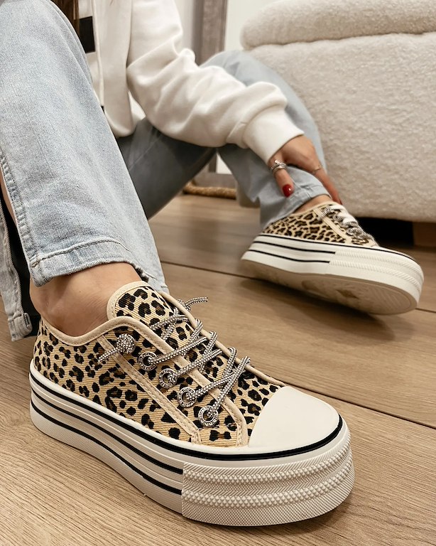 HOP HOP SHOP Ženske patike E839, Leopard