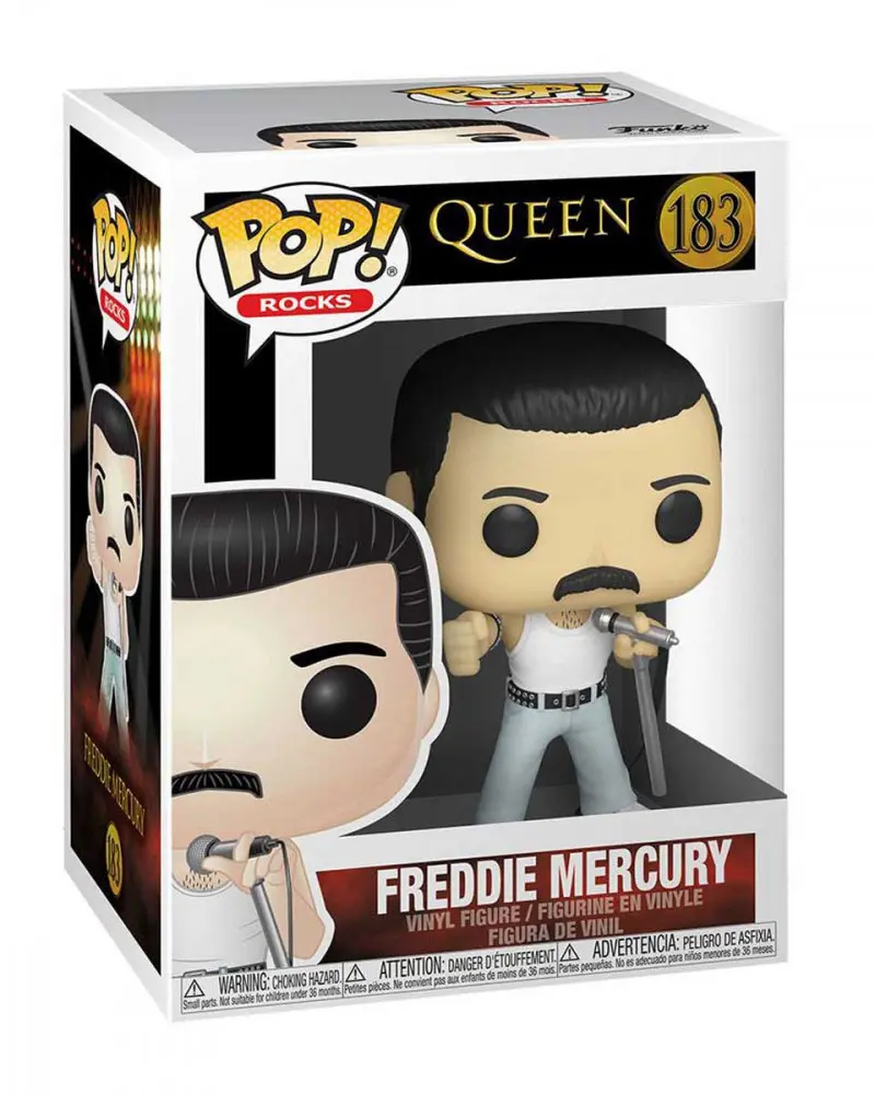 Bobble Figure Rocks Pop! Kueen - Freddie Mercuri Radio Gaga