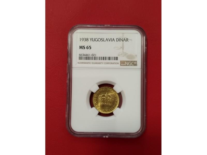 1 Dinar 1938 NGC MS 65