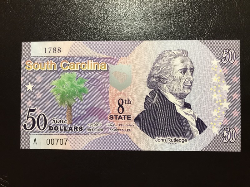 SOUTH CAROLINA 50 DOLLARS. UNC.