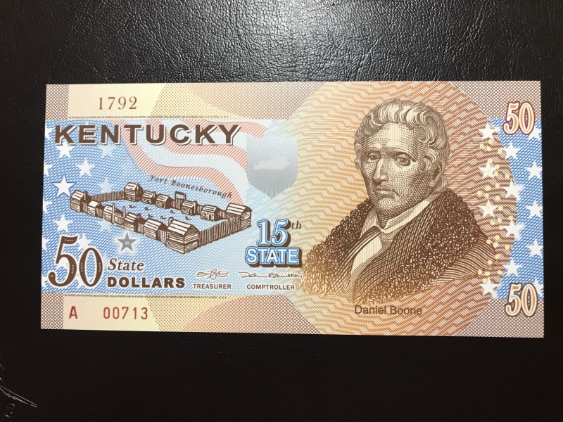 KENTUCKY 50 DOLLARS. UNC.