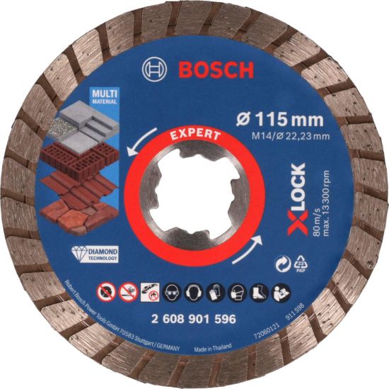 Bosch EXPERT 115x22,23x2,4x12mm dijamantska ploča za sečenje metala MultiMaterial - 2608901596