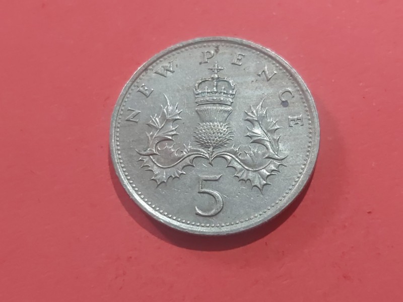 Britanija - 5 pence 1980 god