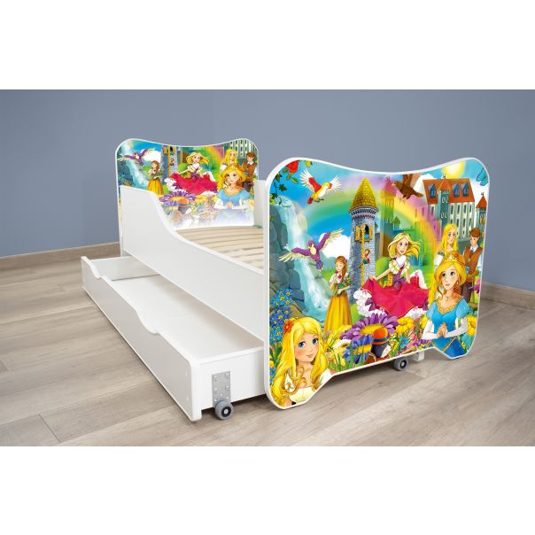 Dečiji Krevet 160X80Cm Happy Kitty + Fioka Princesses