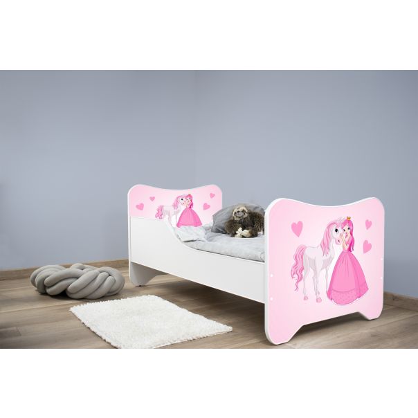 Dečiji Krevet za Devojčice 160X80Cm Happy Kitty Princess And Horse