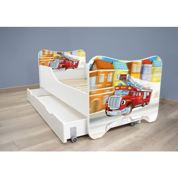 Dečiji Krevet 160X80Cm Happy Kitty + Fioka Firetruck