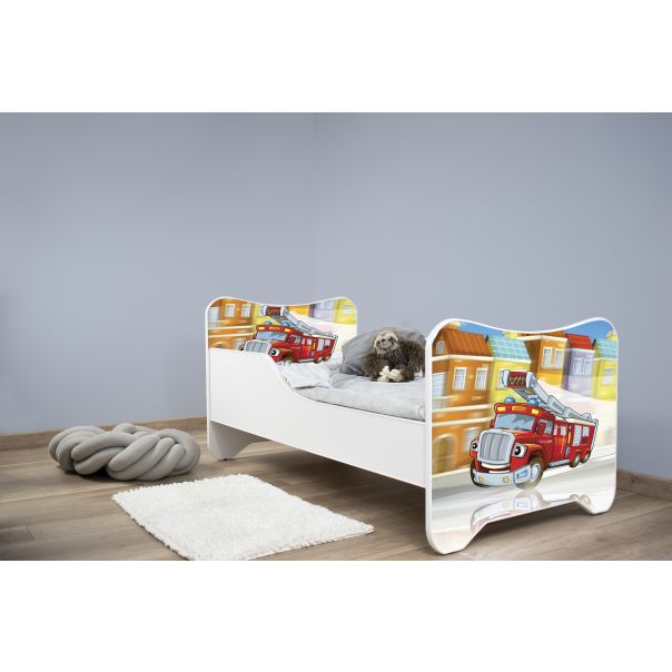 Dečiji Krevet 160X80Cm Happy Kitty Firetruck